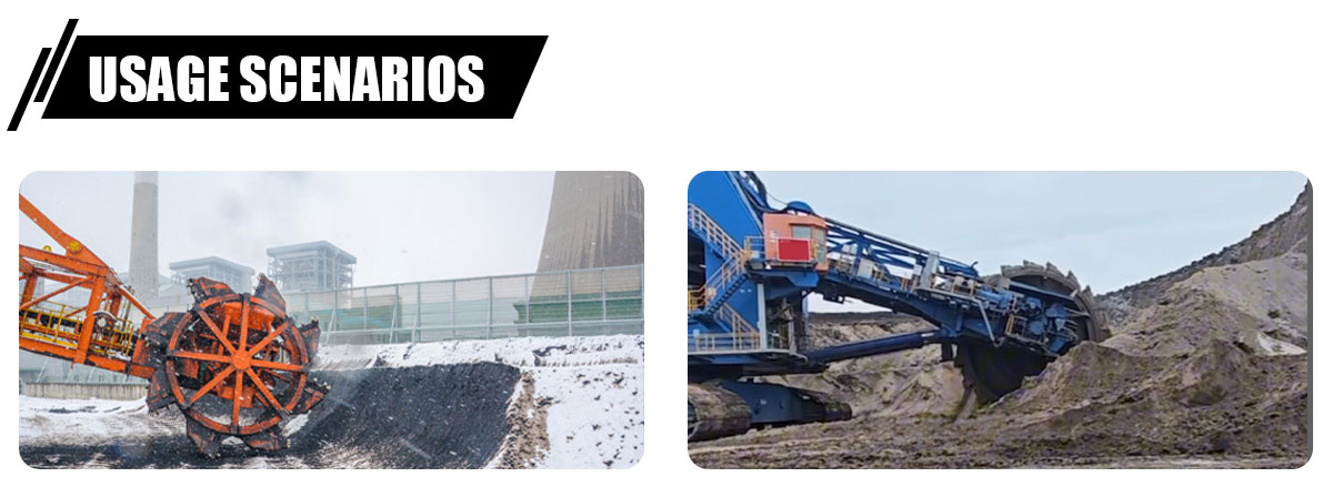 Large crawler mining/construction bucket wheel stacker and reclaimer ...