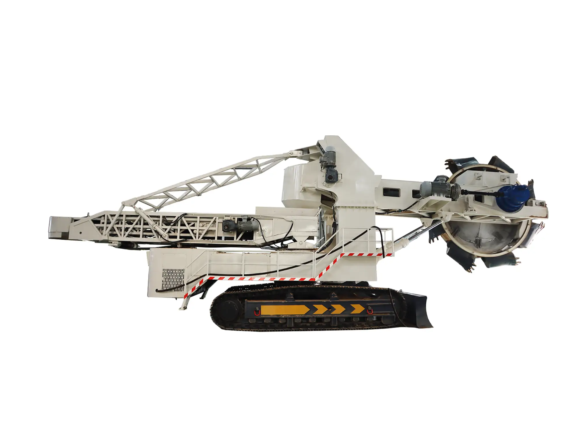 Large crawler mining/construction bucket wheel stacker and reclaimer ...