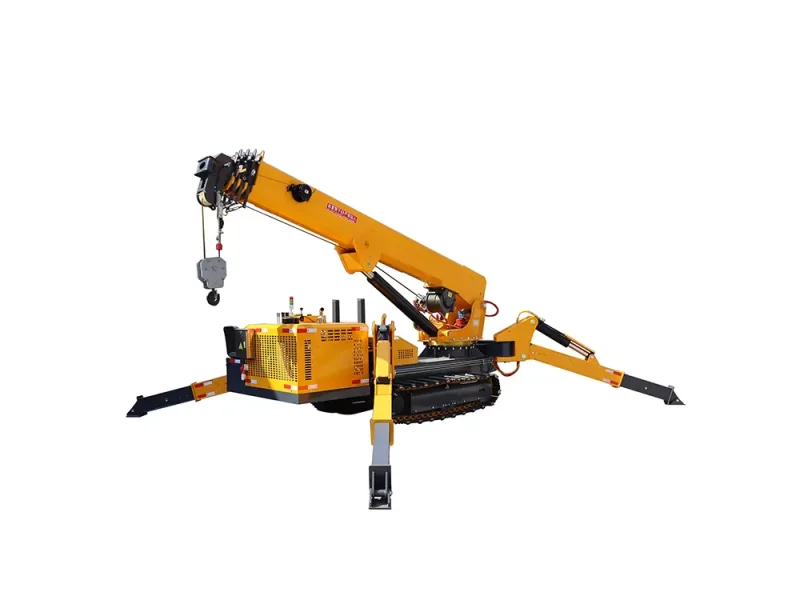 Construction machinery crane 12ton Mini spider crane can enter small ...