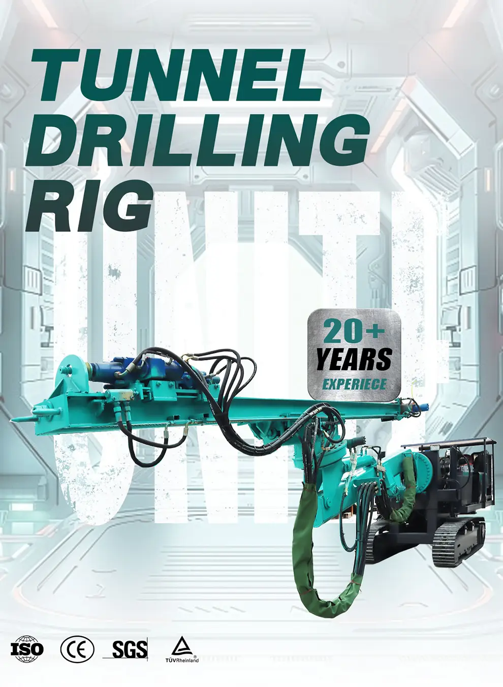 Small tunnel drilling rigs are used for tunnel blasting construction ...