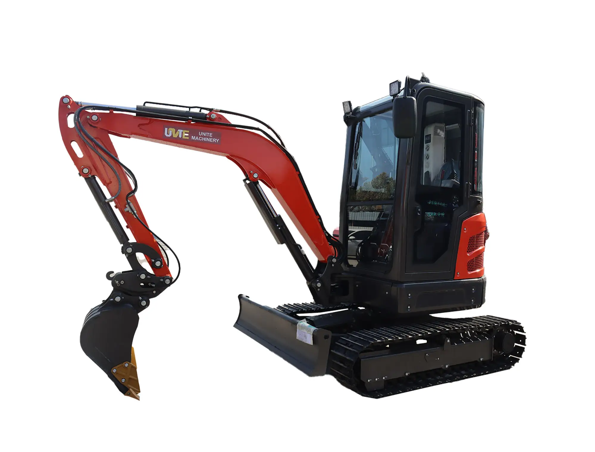 3.5 ton excavator equipped with air conditioning comfortable operation ...
