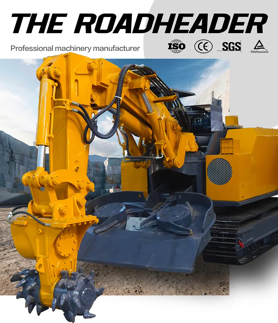 Underground Roadheader Mining And Tunnel Excavation Milling Machine ...
