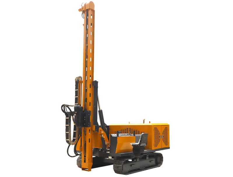 Crawler Type Solar Photovoltaic Pile Driver With Independent Hydraulic ...