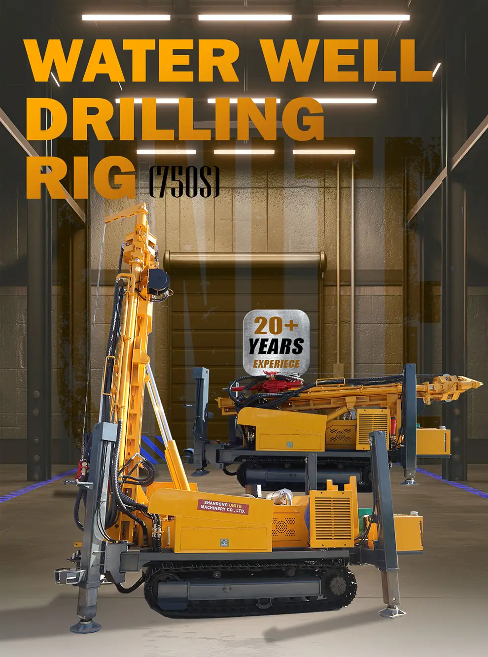 750m water well drilling rig with Euro 5 diesel engine - Mining ...