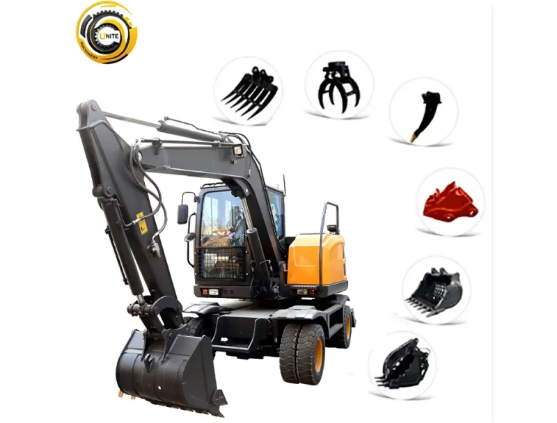 6.5 ton wheel excavator multifunctional construction equipment - Mining ...