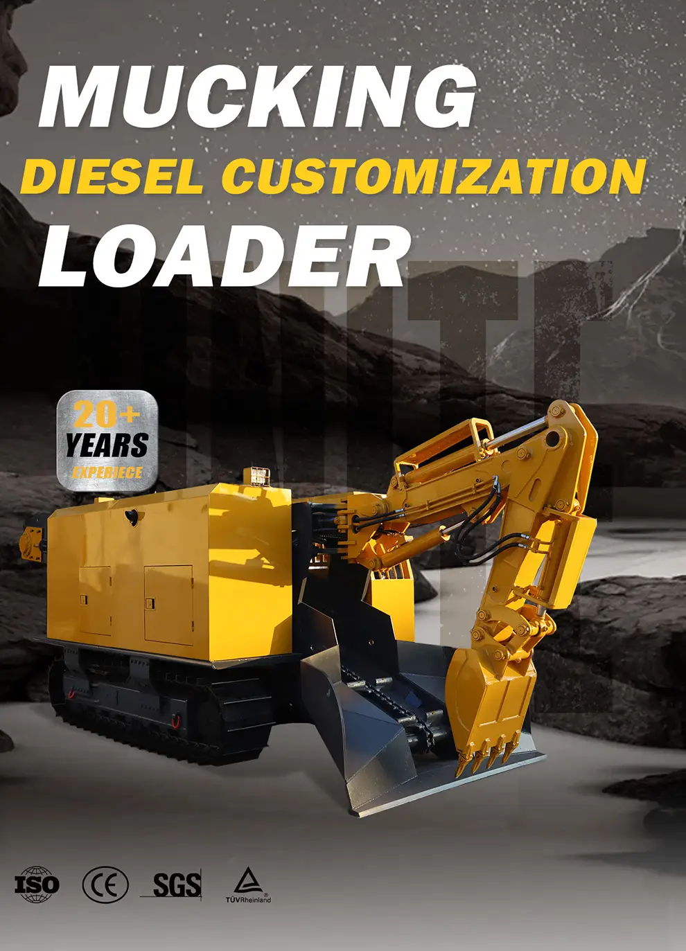 New Type Customized Crawler Mucking Loader for Tunneling and Coal Mine ...