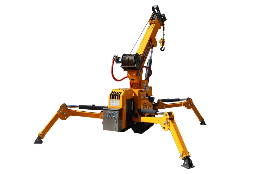 Mini crane 1.5 tons spider crane for small space - Mining&Construction ...
